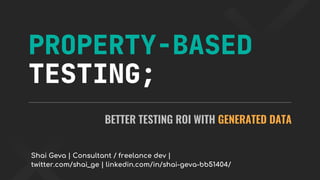 Property-Based Testing | PDF