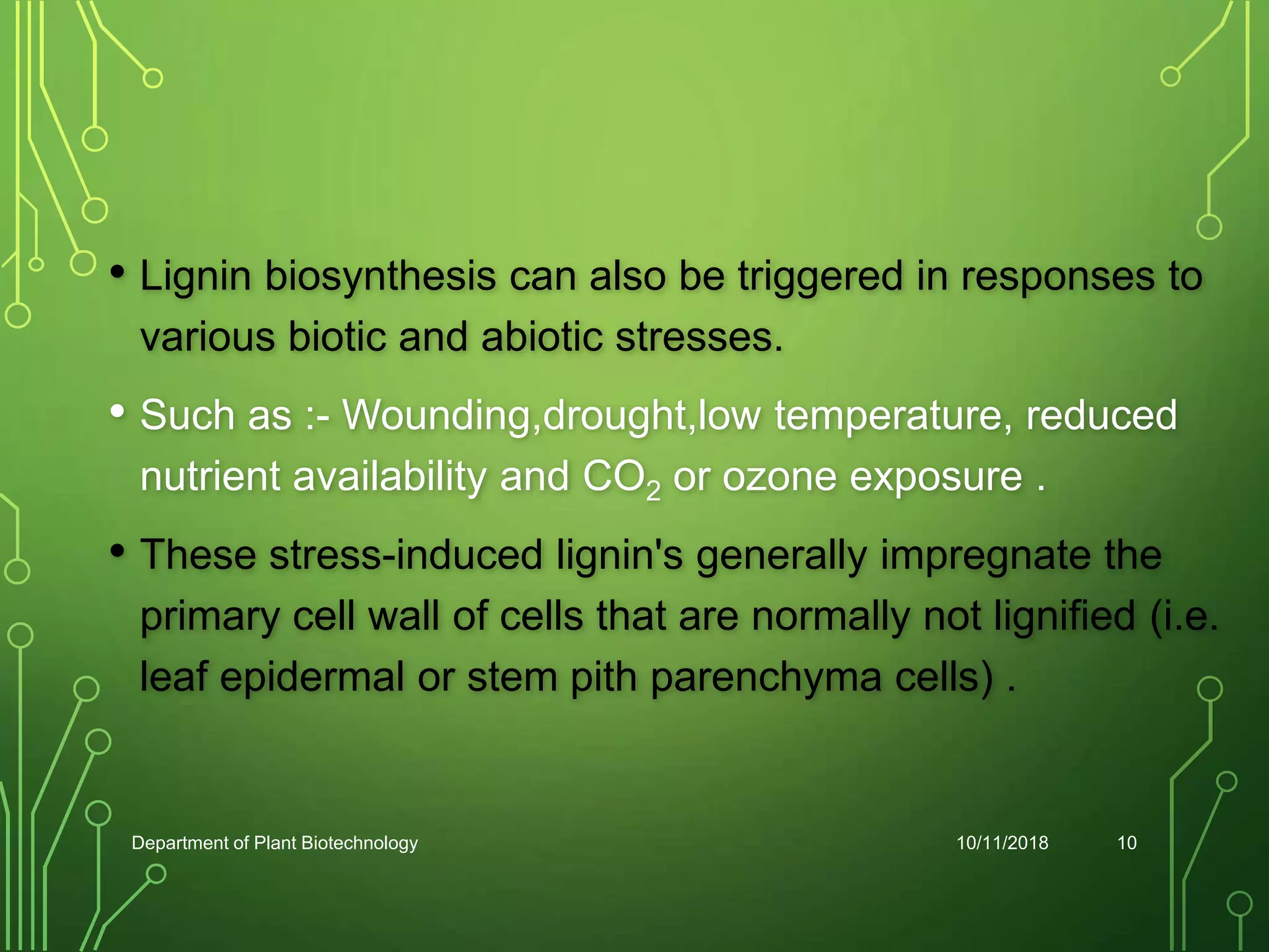 Cell biology of Lignification in plants | PPTX