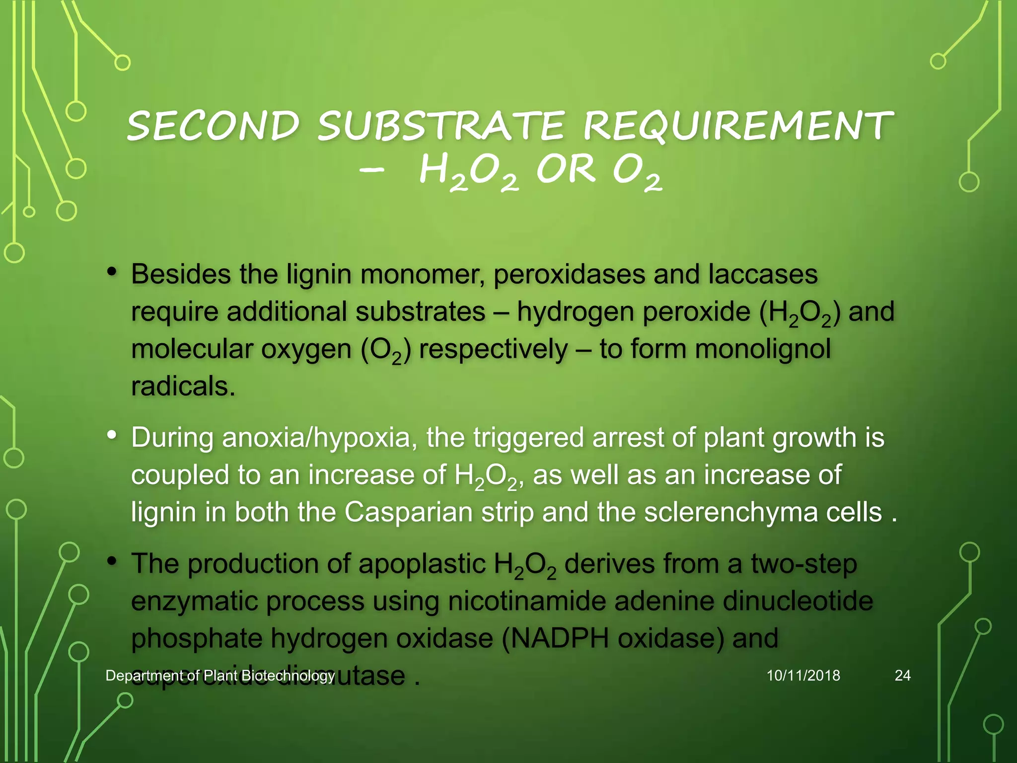 Cell biology of Lignification in plants | PPTX