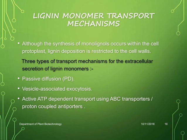 Cell biology of Lignification in plants | PPTX