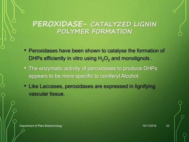 Cell biology of Lignification in plants | PPTX