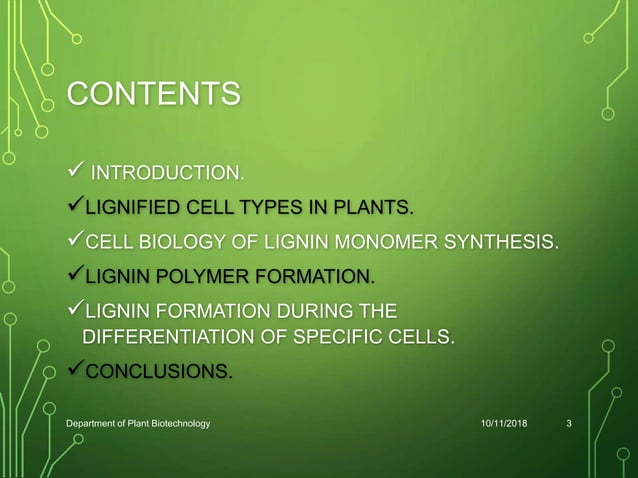 Cell biology of Lignification in plants | PPTX