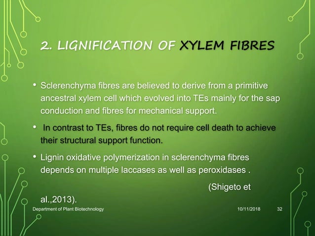 Cell biology of Lignification in plants | PPTX