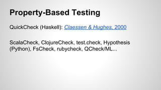 Property-based testing | PDF | Programming Languages | Computing