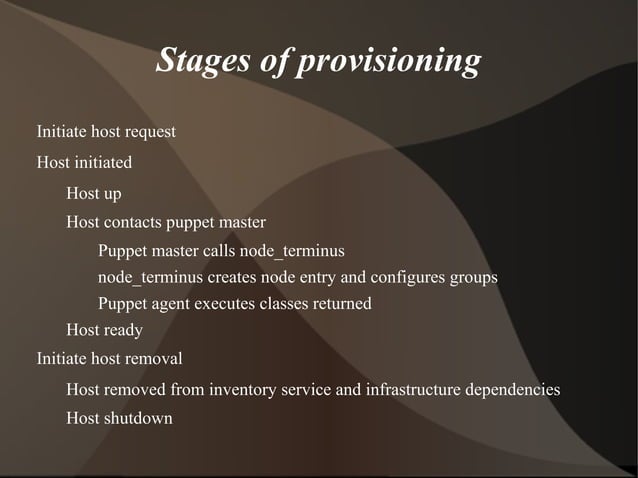 Puppet Node Classifiers Talk - Patrick Buckley | PPT