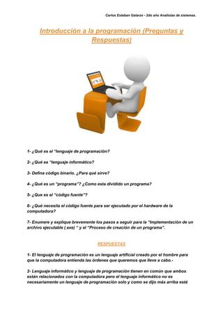 Introduccion a la programación | DOCX