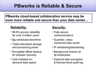 PBworks Overview | PPT