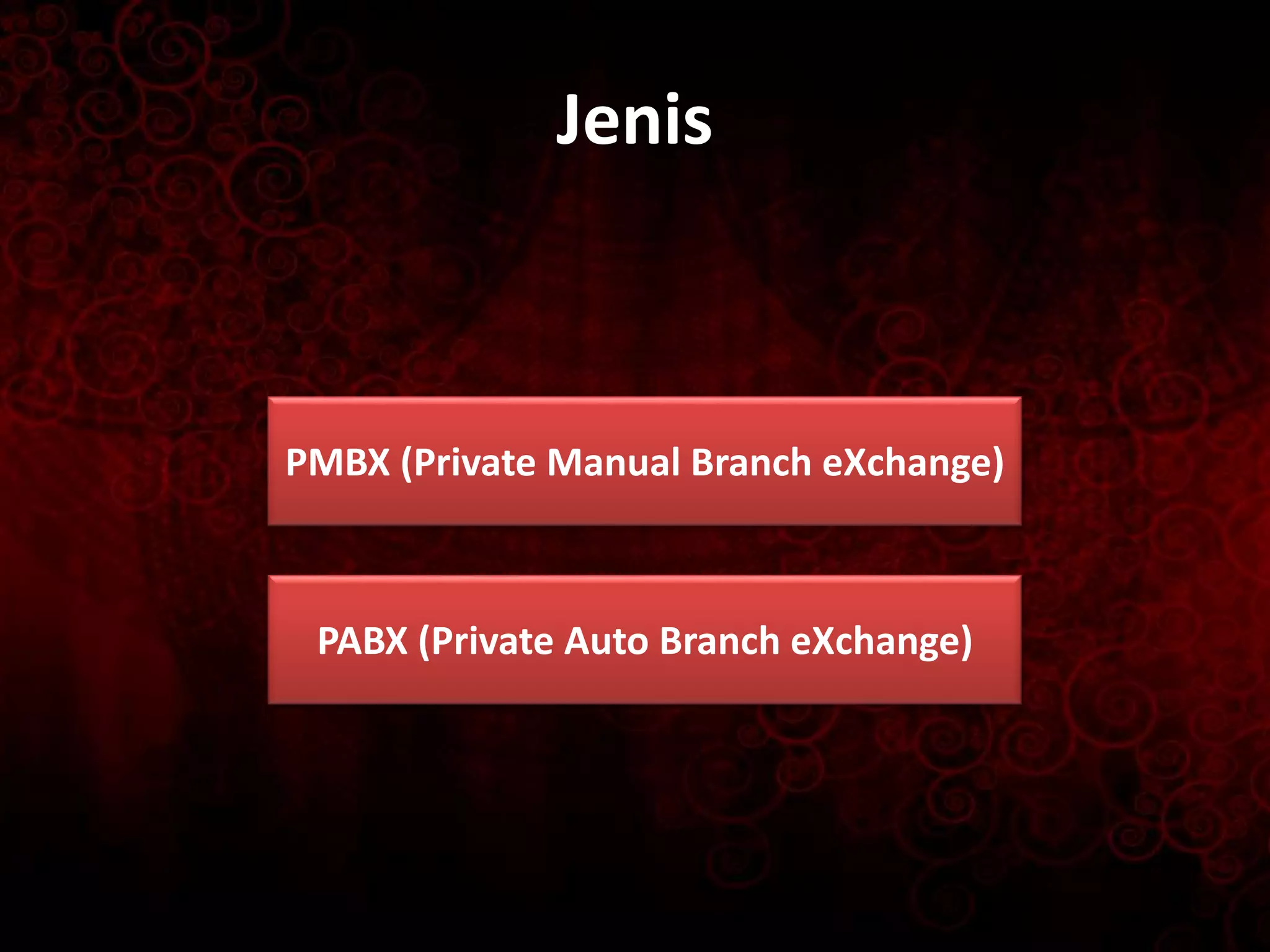 Mengenal PBX | PPTX