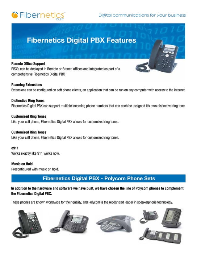 Pbx Features | PDF