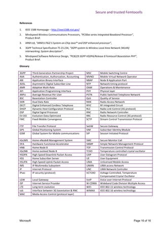 White Paper: Secure and Trusted Femtocells | PDF