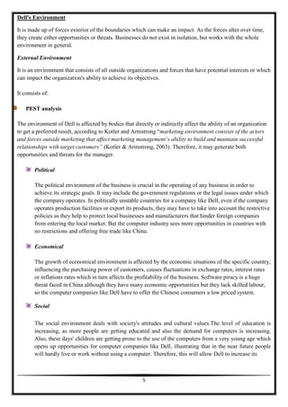 Planning and Control Assignment related to Dell Inc | PDF