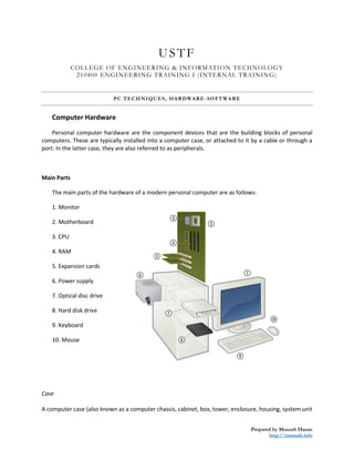 PC techniques software and Hardware | PDF
