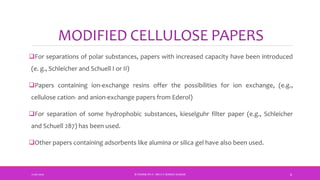 PAPER CHROMATOGRAPHY (PC) | PPTX