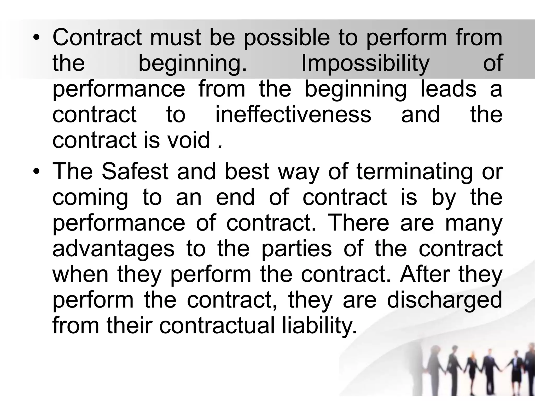 Performance of Contract | PPTX