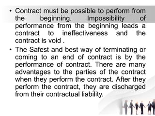 Performance of Contract | PPT | Free Download