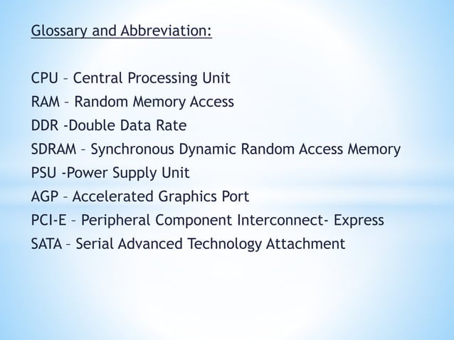 Pc assembly | PPTX | Computer Peripherals | Computing