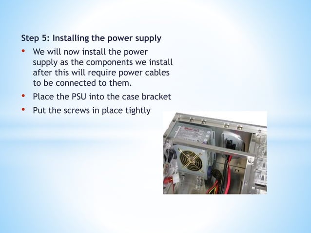 Pc assembly | PPTX | Computer Peripherals | Computing