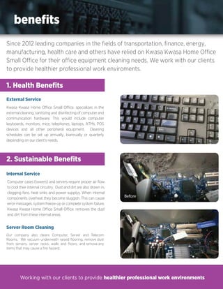 Pc computer cleaning (unit: cpu tower brochure | PDF