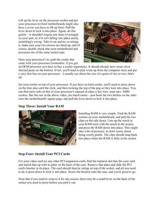 How to Build a Computer from Scratch. | PDF | Computing | Technology & Computing