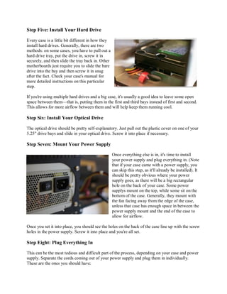 How to Build a Computer from Scratch. | PDF | Computing | Technology & Computing
