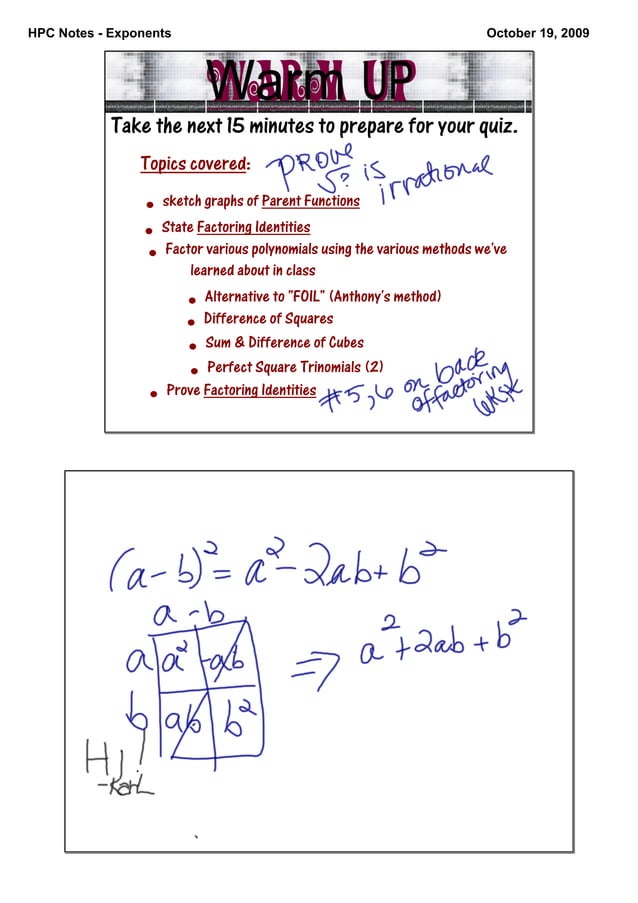 Hpc Notes Exponents 1019 Pdf