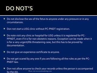 PNDT Act | PPT