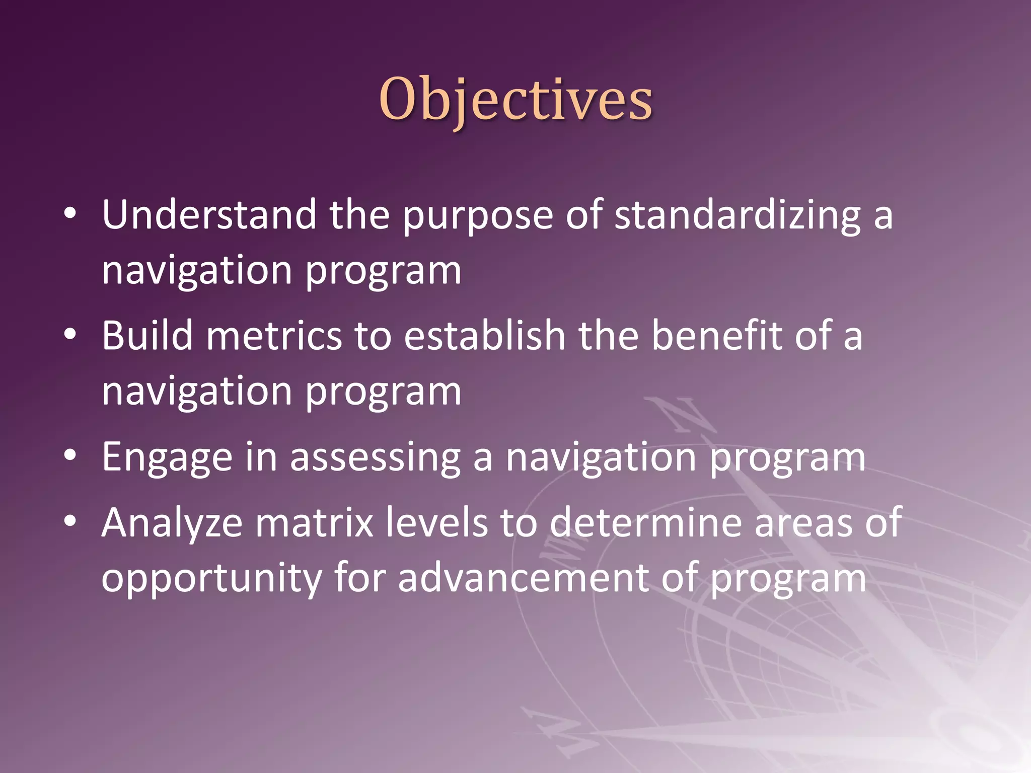 Pre-Conference: The Navigator Matrix | PPT