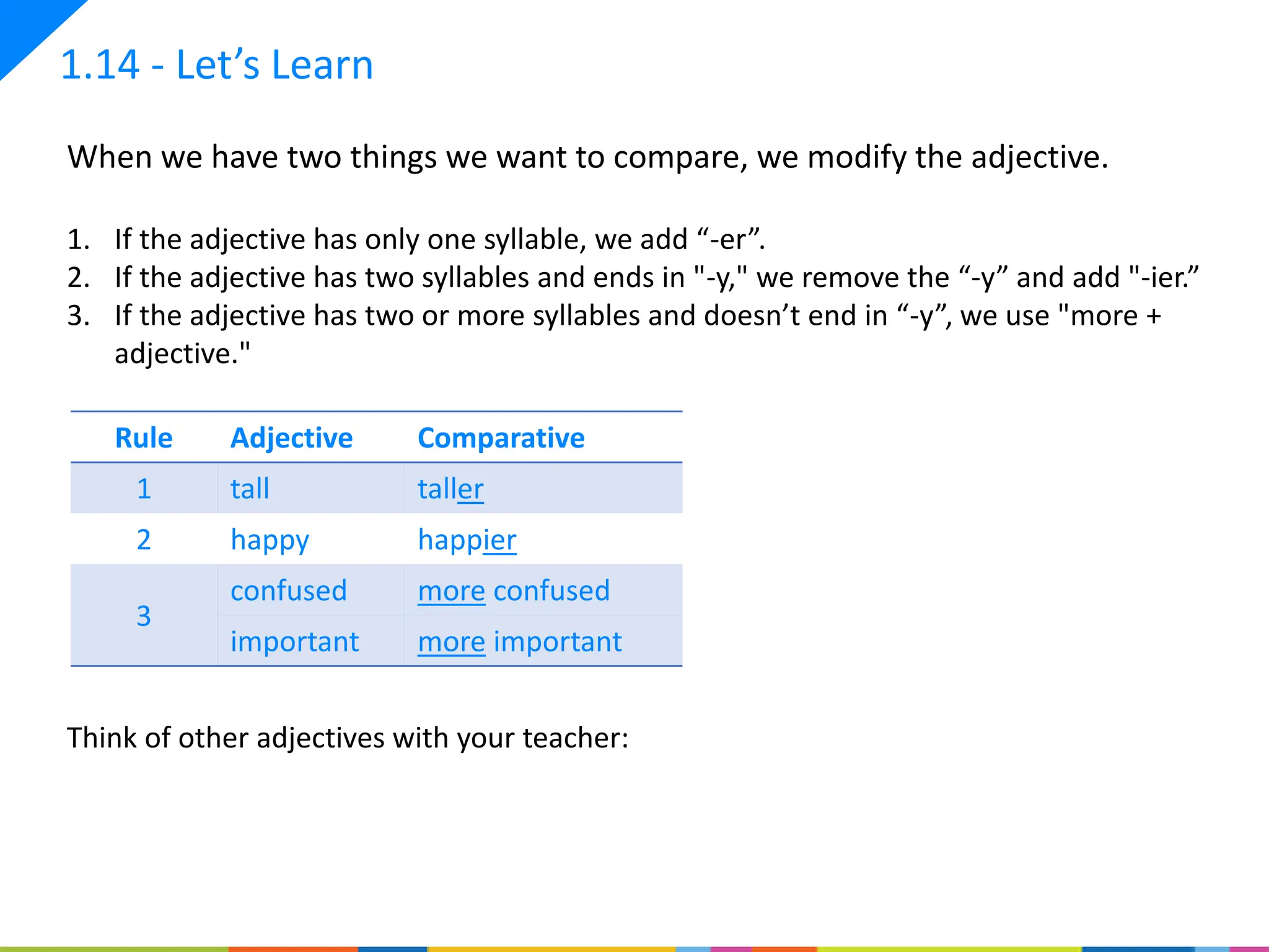 how can i use comparatives in english open english | PDF