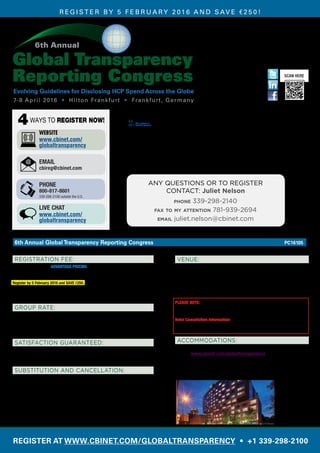 Global Transparency Reporting Congress | PDF