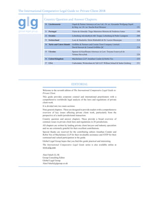 International Comparative Legal Guide to: Private Client 2018 | PDF