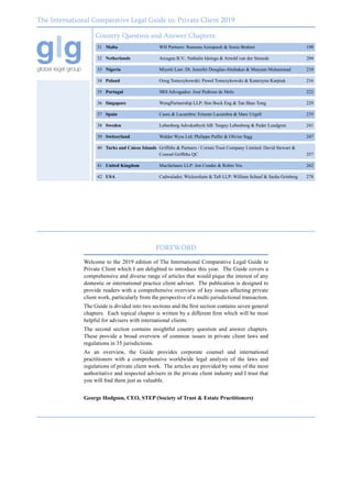 The International Comparative Legal Guide: Private Client 2019 | PDF