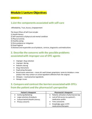 Everything You'll Ever Need to Know about OTCs and Self Care | DOCX