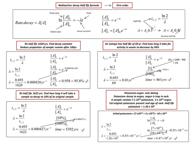 Option C Nuclear Physics, Radioactive decay and half life | PDF ...