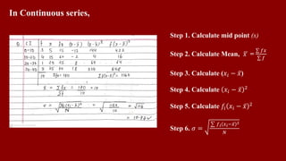 Measure of Dispersion, Range, Mean and Standard Deviation, Correlation ...