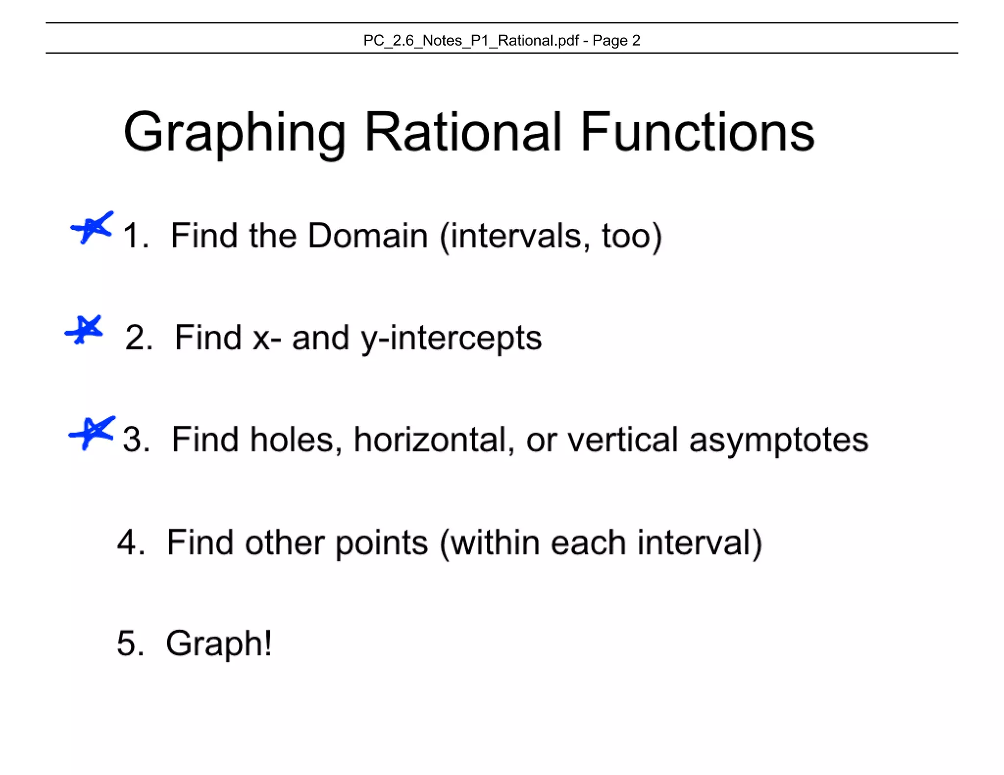 Pc 2.6 Notes P1 Rational Functions | PDF | Operating Systems | Computer ...