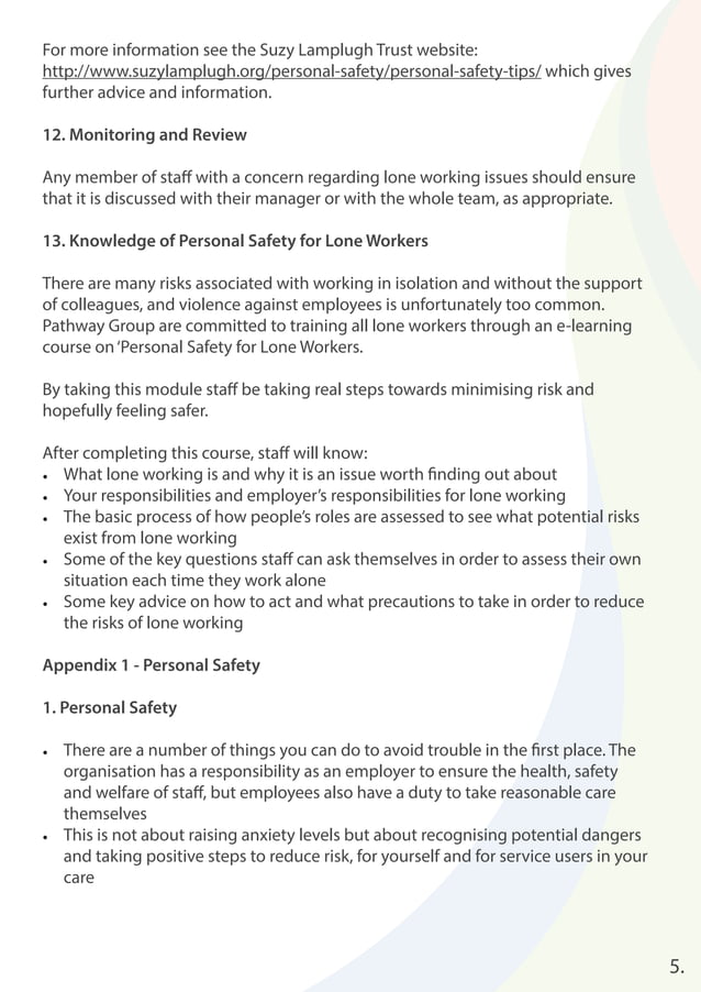 Lone Working Policy | PDF