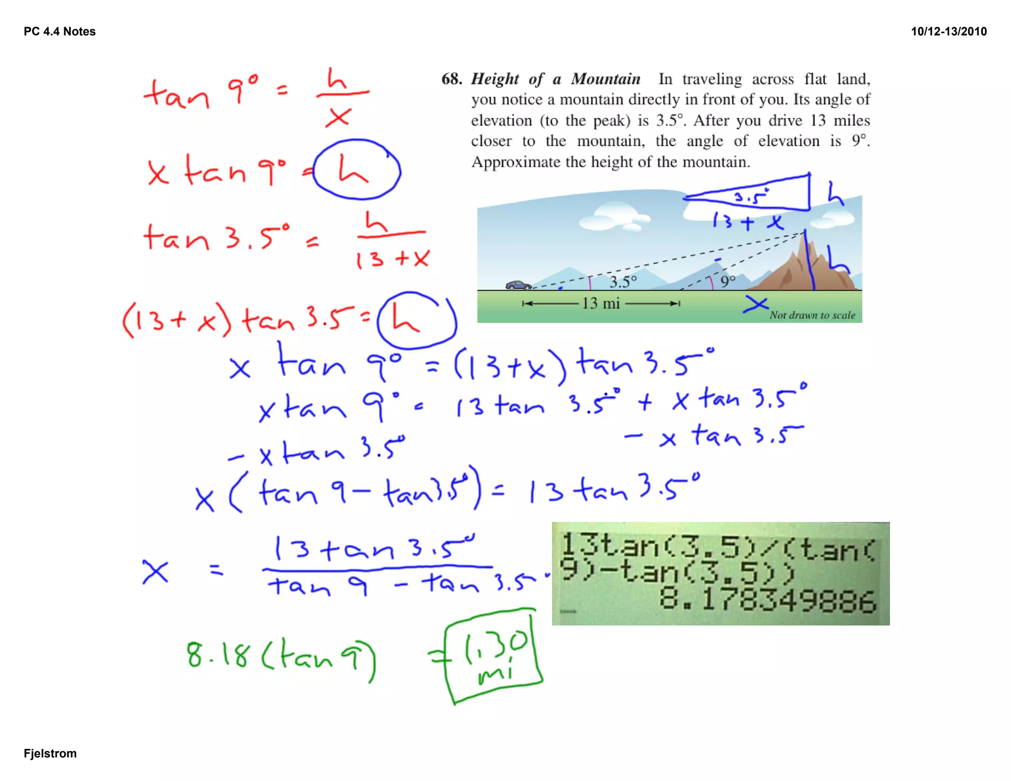 Pc 4.4 notes Trig of any angle | PPT