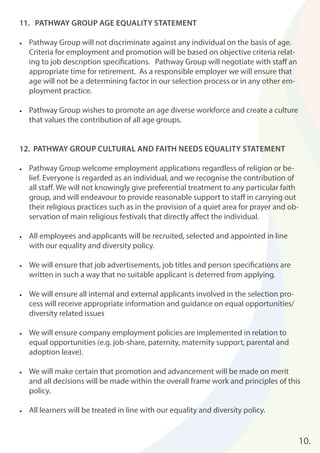 Equality and Diversity Policy | PDF
