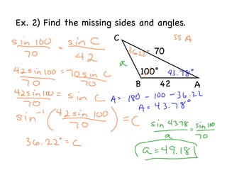 Pc 6.1 Notes Law of Sines part1 | PDF