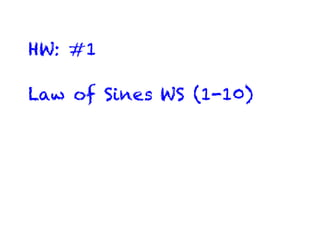 Pc 6.1 Notes Law of Sines part1 | PDF