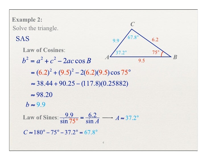 Pc 6.2 notes Law of Cosines