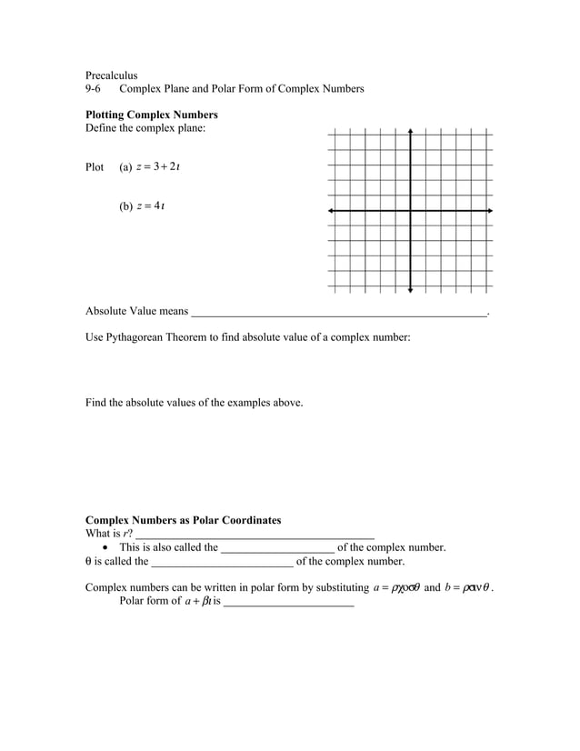 Pc9 6 complexplane notes | DOC