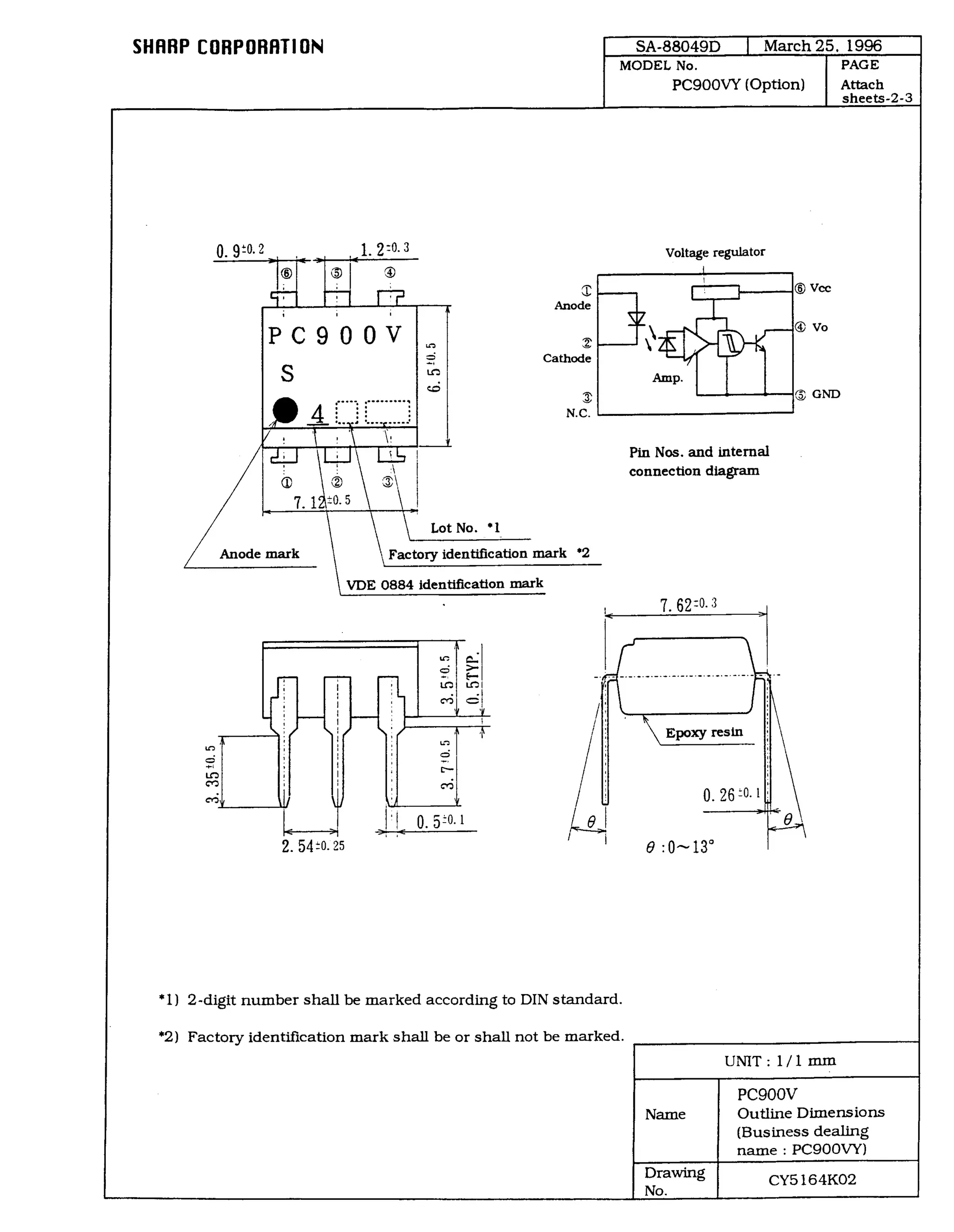 Original Opto PC900V PC900 900 DIP-6 New SHARP | PDF