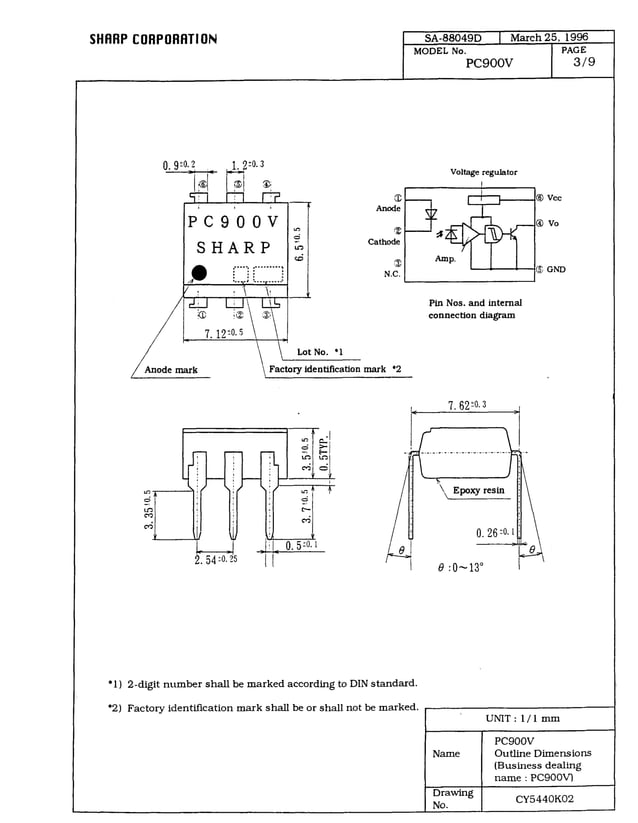 Original Opto PC900V PC900 900 DIP-6 New SHARP | PDF