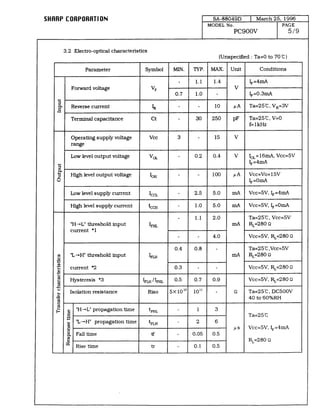 Original Opto PC900V PC900 900 DIP-6 New SHARP | PDF