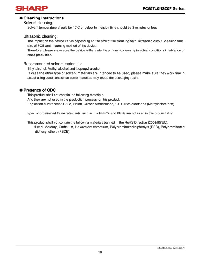 Original Opto PC957L PC957 P957 957 DIP-8 New Sharp | PDF