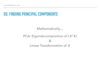 Mathematical Introduction to Principal Components Analysis | PDF