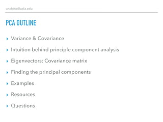 Mathematical Introduction to Principal Components Analysis | PPT