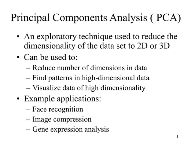 pca.ppt | Genetics | Science