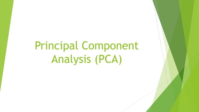 Principal Component Analysis (PCA) machine Learning. | PPTX | Physics ...